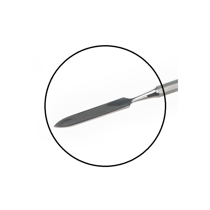 Spatule à ciment double | manche rainuré en inox